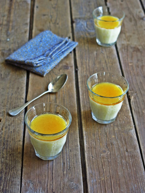 Petits pots de crème de tapioca au sirop de citron